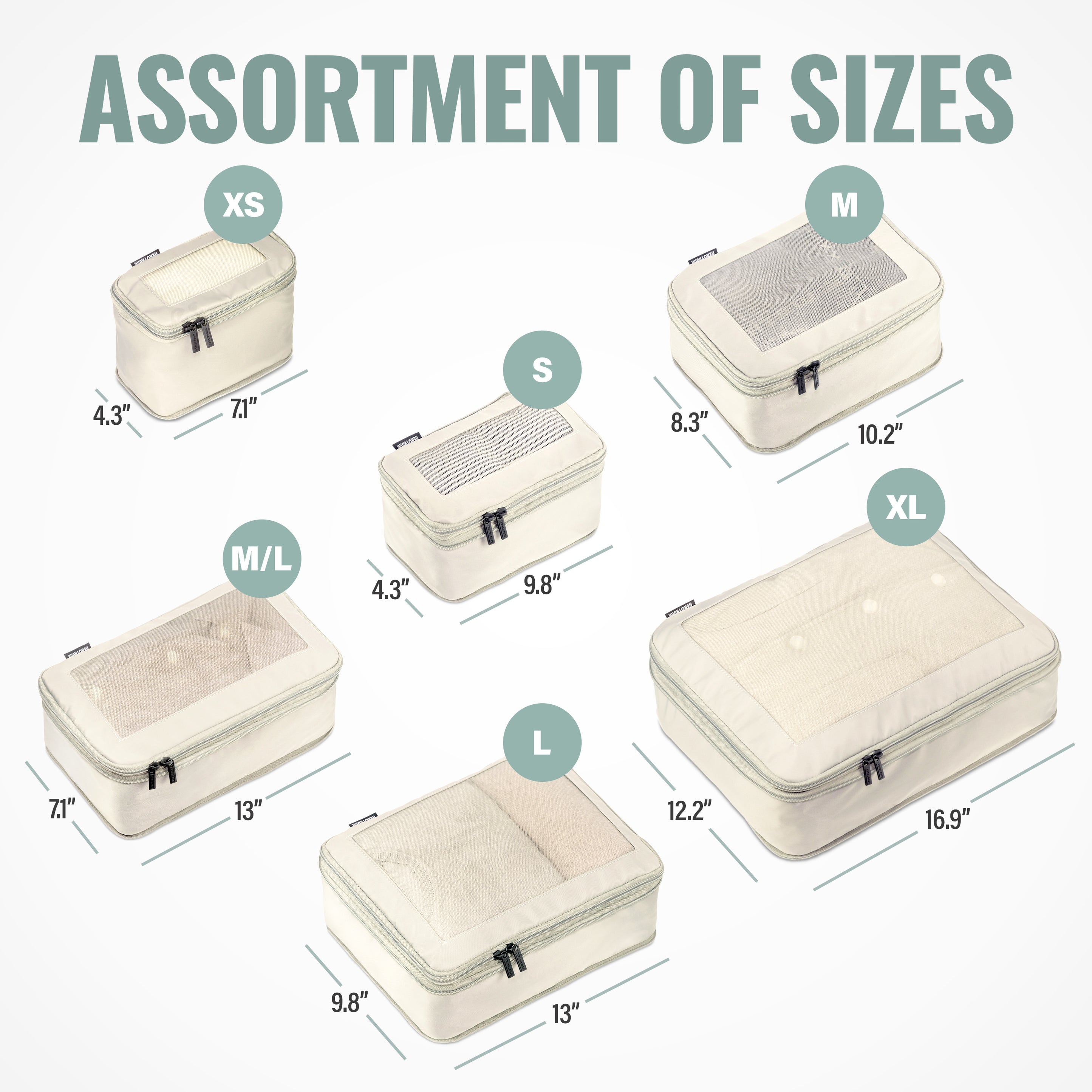 Aerotrunk Collapsible Compression Packing Cubes (6-Pack) – aerotrunk
